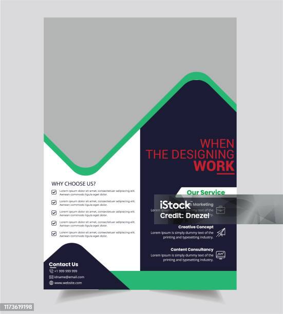 Desain Brosur Creative Flyer Template A4 Ukuran Flyer Bisnis Perusahaan