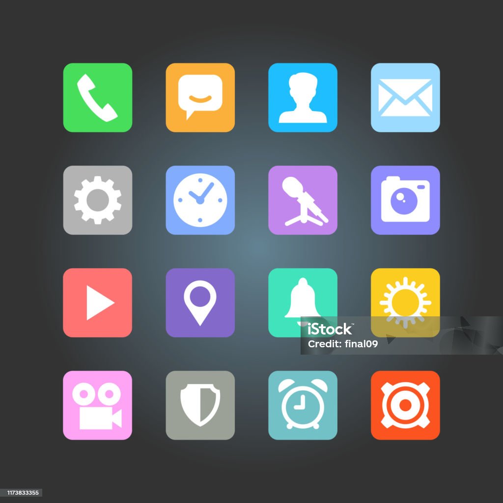 Smartphone Application Icons Stock Illustration - Download Image Now ... Smartphone Application Icons Stock Illustration - Download Image Now ...