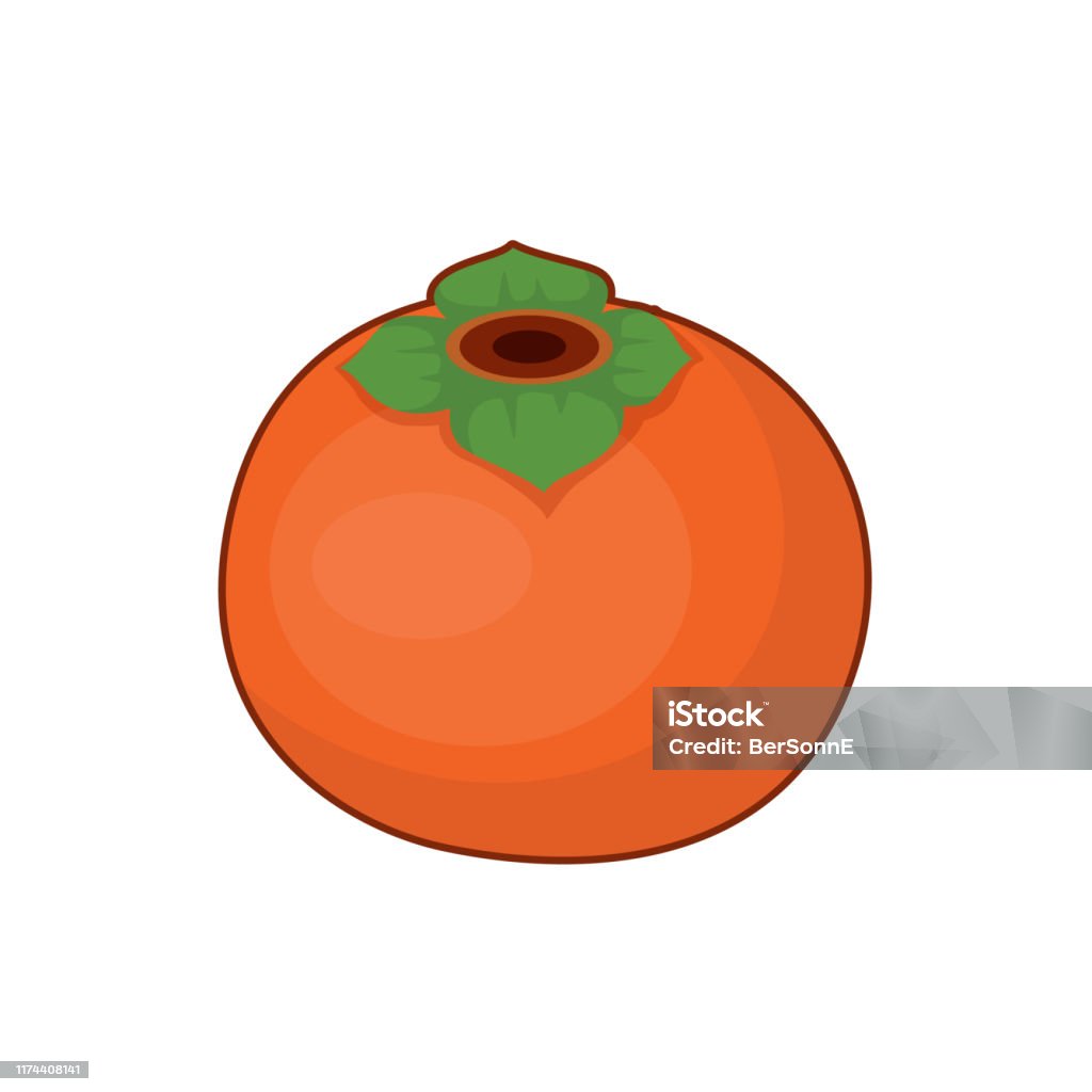 Ilustrasi Vektor Buah Kesemek Ilustrasi Stok Unduh Gambar Sekarang