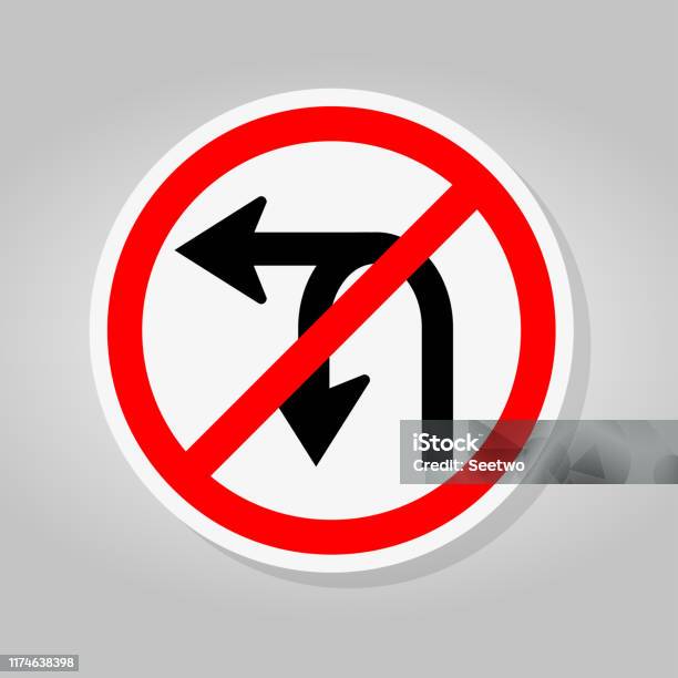 Jangan Belok Kiri Atau U Belok Kiri Rambu Jalan Lalu Lintas Isolasi Di ... Jangan Belok Kiri Atau U Belok Kiri Rambu Jalan Lalu Lintas Isolasi Di ...