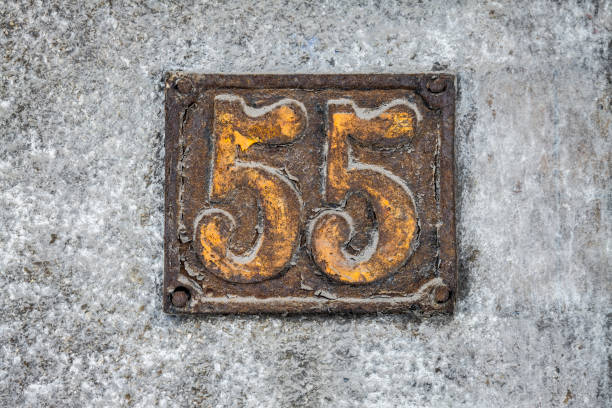 Free Stock Photo of Close Up of Number 55 on Wall | Download Free ...
