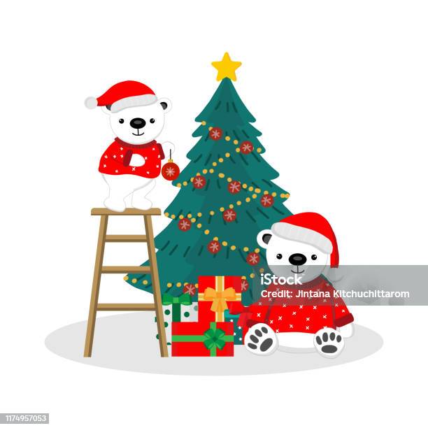 Kartu Ucapan Selamat Natal Dengan Beruang Kutub Ilustrasi Stok - Unduh ... Kartu Ucapan Selamat Natal Dengan Beruang Kutub Ilustrasi Stok - Unduh ...