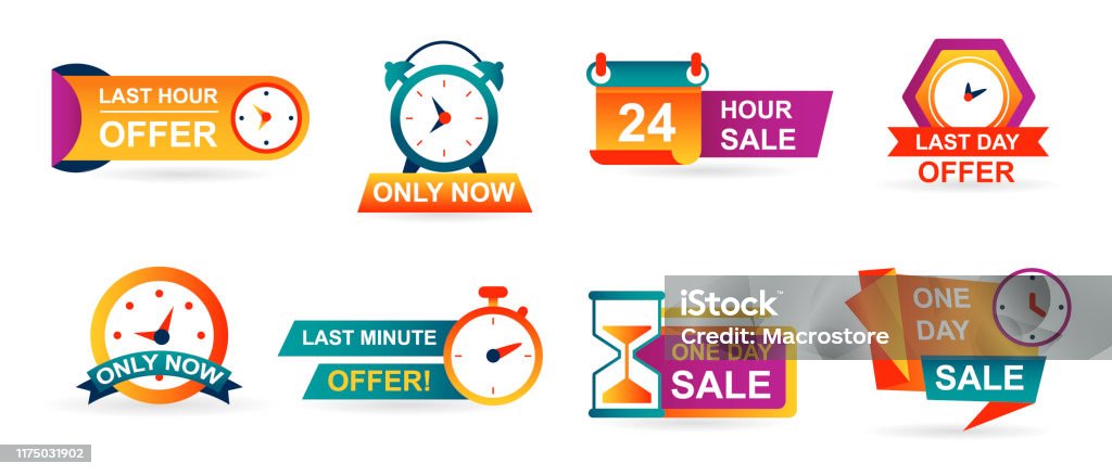 Set Of Sale Countdown Badges And Stickers Stock Illustration - Download ... Set Of Sale Countdown Badges And Stickers Stock Illustration - Download ...