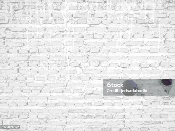 Latar Belakang Tekstur Dinding Bata Putih Foto Stok Unduh Gambar