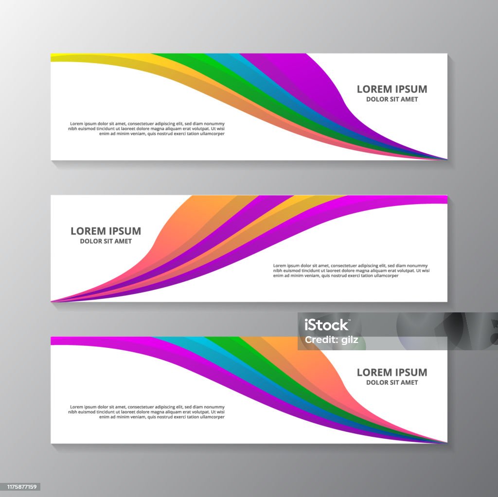 Template Banner Bisnis Dengan Gaya Gradien Penuh Warna Desain Modern ... Template Banner Bisnis Dengan Gaya Gradien Penuh Warna Desain Modern ...