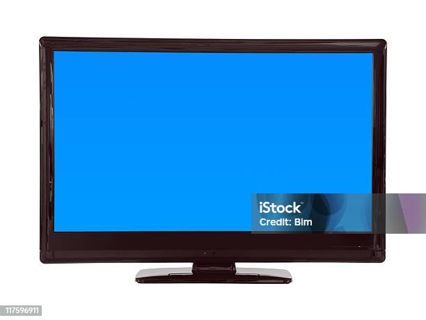 Lcd Tv 흰색 바탕에 그림자와 텔레비전에 대한 스톡 사진 및 기타 이미지 텔레비전 Hdtv 검은색 Istock