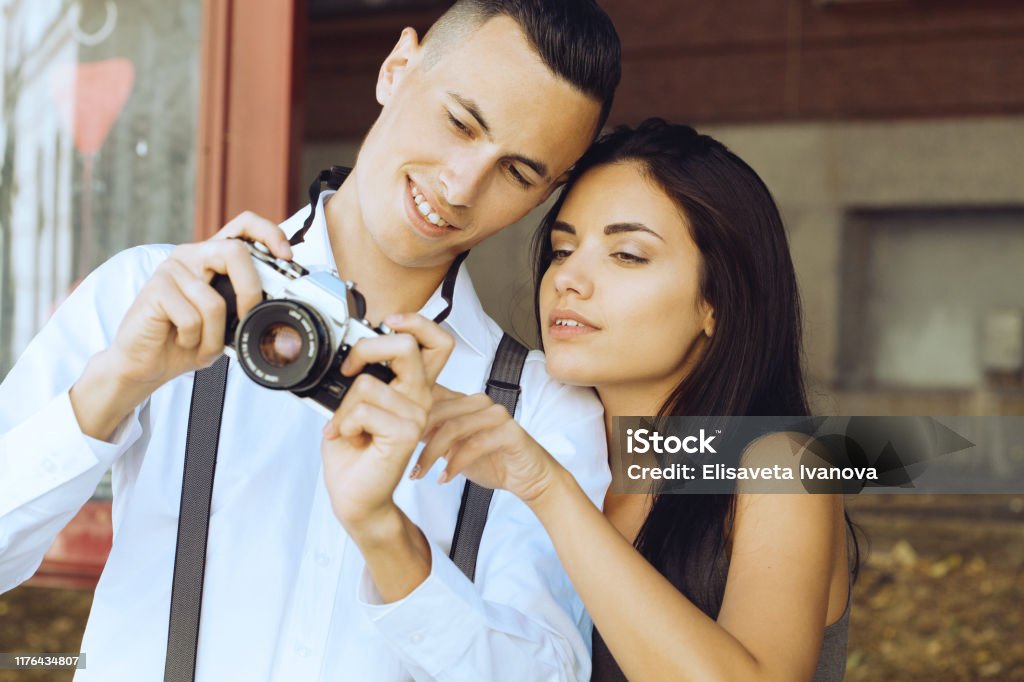 Young Couple Exploring Photography Stock Photo - Download Image Now ... Young Couple Exploring Photography Stock Photo - Download Image Now ...