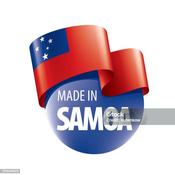 Bendera Samoa Ilustrasi Vektor Pada Latar Belakang Putih Ilustrasi Stok ... Bendera Samoa Ilustrasi Vektor Pada Latar Belakang Putih Ilustrasi Stok ...