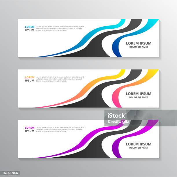 Template Banner Bisnis Desain Modern Latar Belakang Tata Letak Header