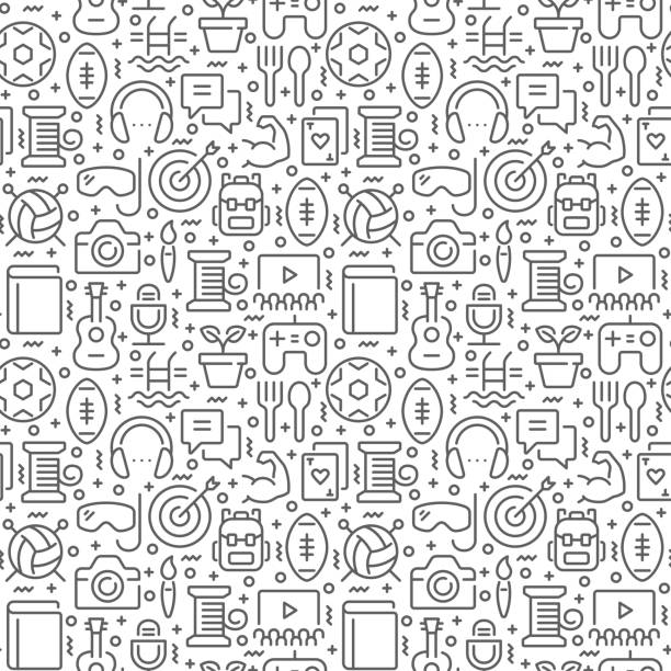 285 400 Hobi Ilustrasi Grafik Vektor And Clip Art Bebas Royalti