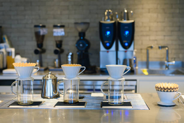 Free Stock Photo of Row of Coffee Machines on Counter | Download Free ...