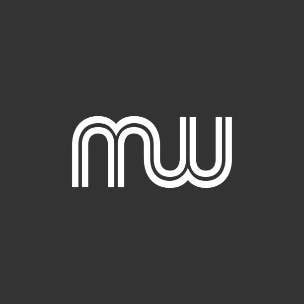 Mw logo design Clipart Vector PNG , SVG, EPS, PSD, AI