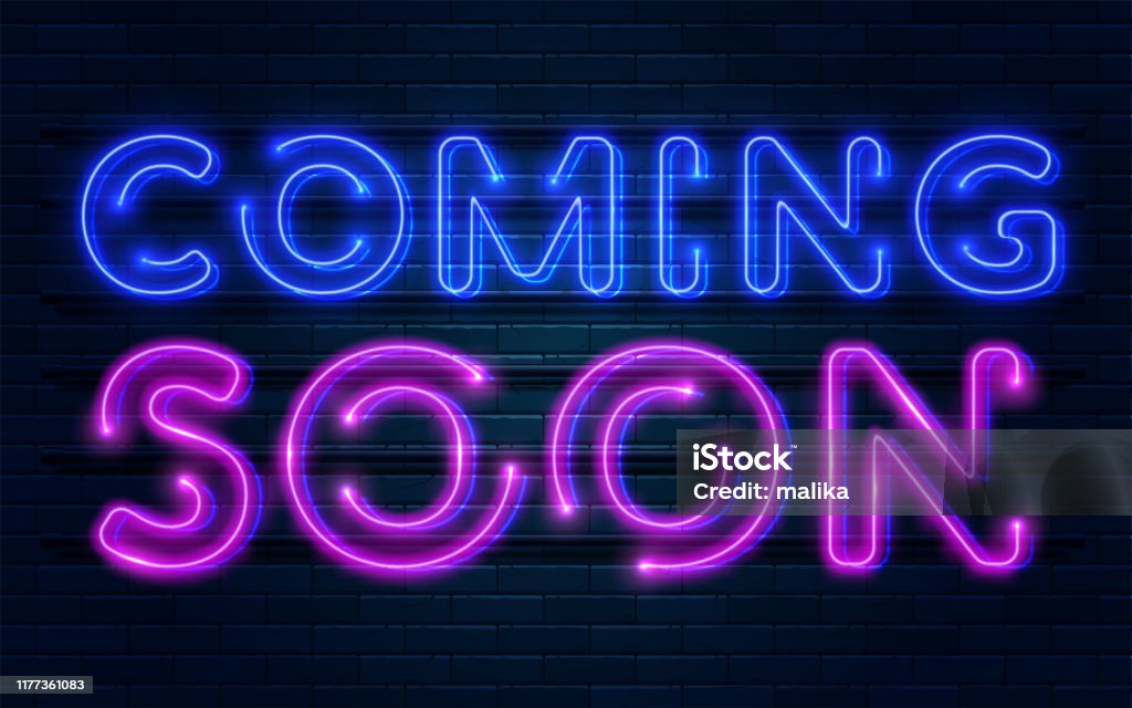 Binnenkort Neon Teken Vector Design Element Licht Banner Aankondiging ... Binnenkort Neon Teken Vector Design Element Licht Banner Aankondiging ...