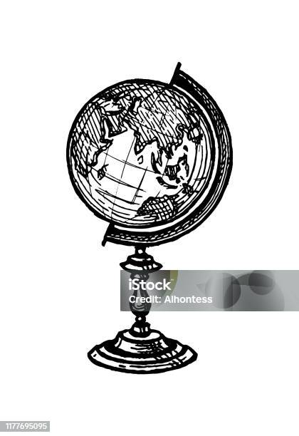Croquis Dencre Du Globe Vecteurs Libres De Droits Et Plus Dimages