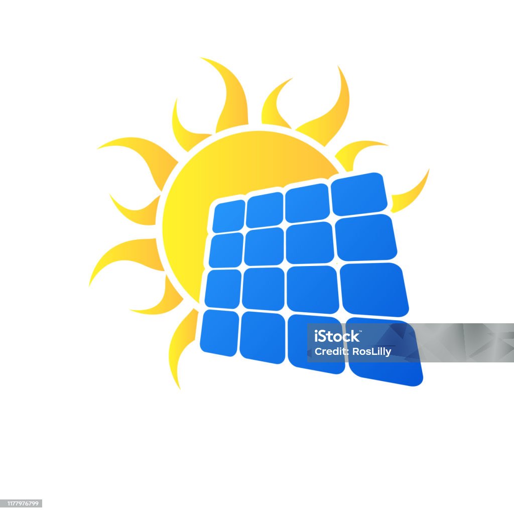 Icône De Panneau Solaire Illustration Plate De Licône De Panneau
