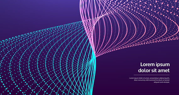 Gelombang Suara Visualisasi Big Data Array Dengan Partikel Dinamis