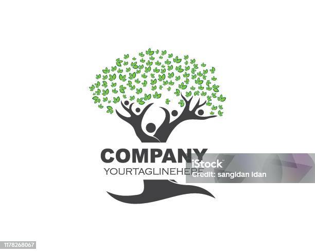 Vecteur De Modèle De Logo Dicône Darbre Vecteurs Libres De Droits Et