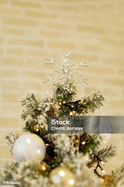 Pohon Natal Pemandangan Bagian Atas Di Pohon Natal Hijau Dalam Bentuk ... Pohon Natal Pemandangan Bagian Atas Di Pohon Natal Hijau Dalam Bentuk ...
