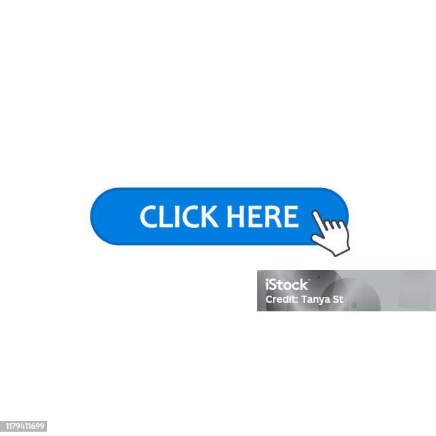 Klik Hier Web Knop Met Cursor Vector Pictogram Geïsoleerd Op Wit ... Klik Hier Web Knop Met Cursor Vector Pictogram Geïsoleerd Op Wit ...