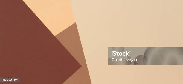 Kertas Warna Geometri Komposisi Latar Belakang Spanduk Dengan Warna