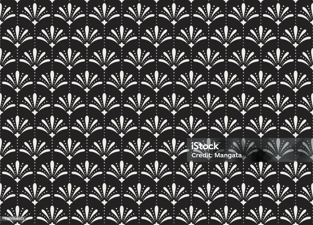 Elegant Art Nouveau Seamless Pattern Abstract Minimalist Background