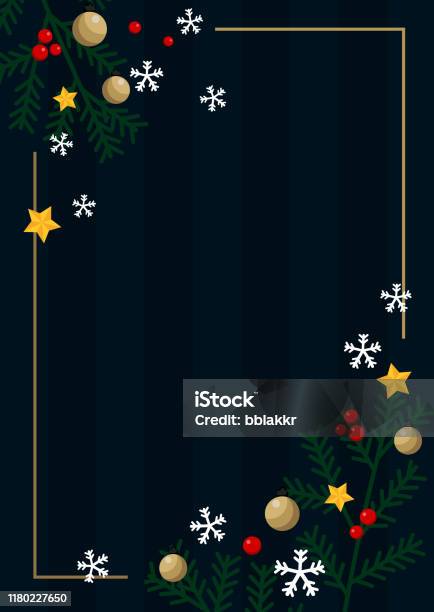 Bingkai Kartu Natal Merry Dihiasi Dengan Pohon Pinus Dan Bentuk Bintang ... Bingkai Kartu Natal Merry Dihiasi Dengan Pohon Pinus Dan Bentuk Bintang ...