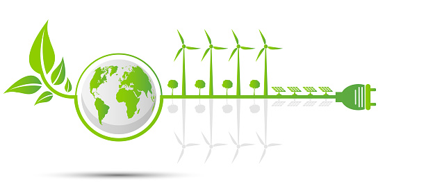 Lécologie Et Le Concept Environnemental Symbole De Terre Avec Des