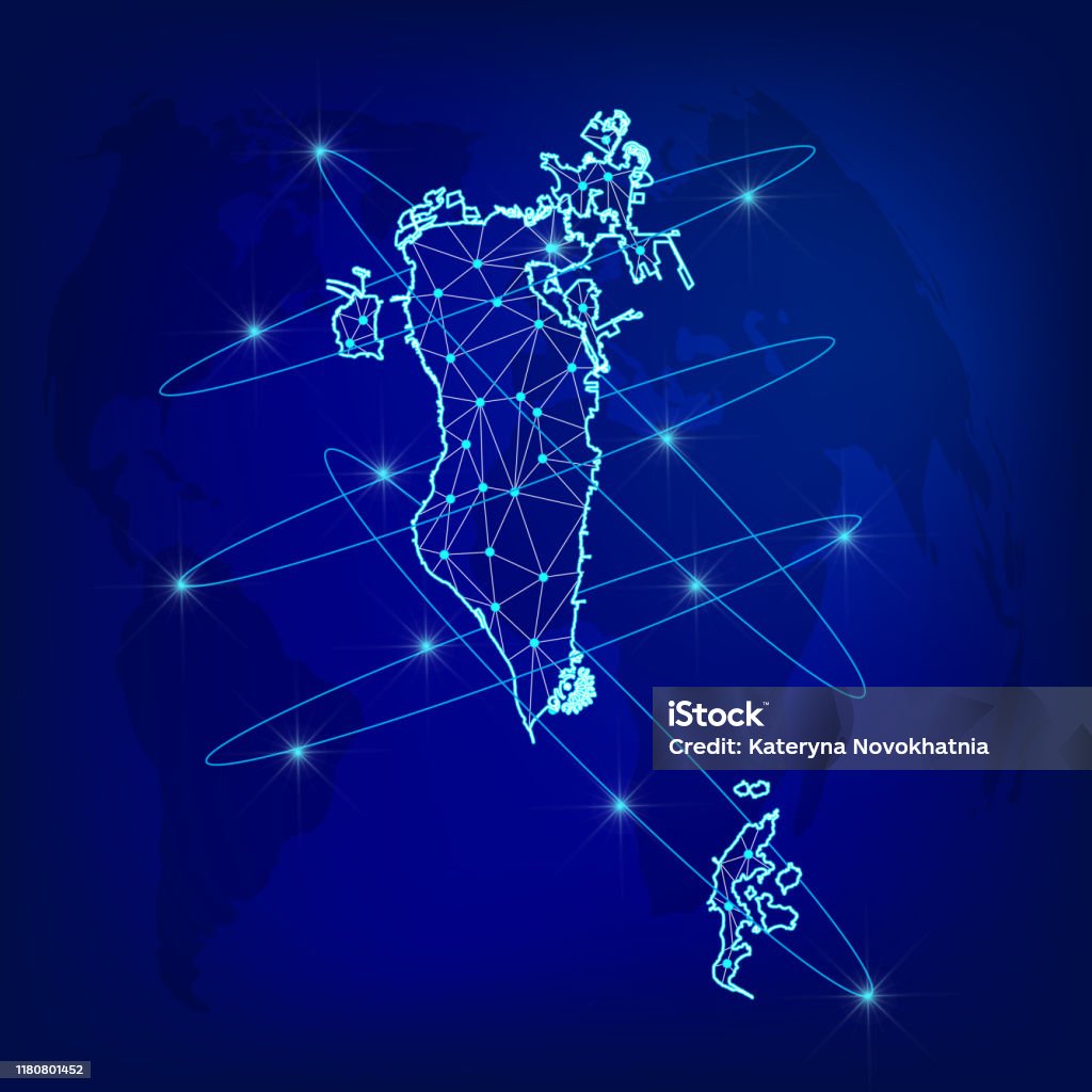 Concept De Réseau Logistique Mondial Carte Du Réseau De Communication