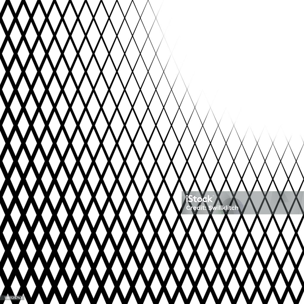 Background With Gradient Of Diamond Shaped Cells Grid Stock