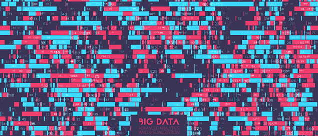 Visualisasi Warnawarni Big Data Infografis Futuristik Desain Estetika