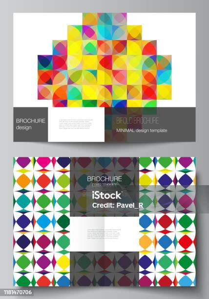 Tata Letak Vektor Dari Dua Templat Desain Mockup Sampul Modern Format