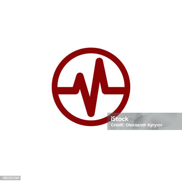 Detak Jantung Kardiogram Ikon Lingkaran Garis Hidup Simbol Medis ... Detak Jantung Kardiogram Ikon Lingkaran Garis Hidup Simbol Medis ...