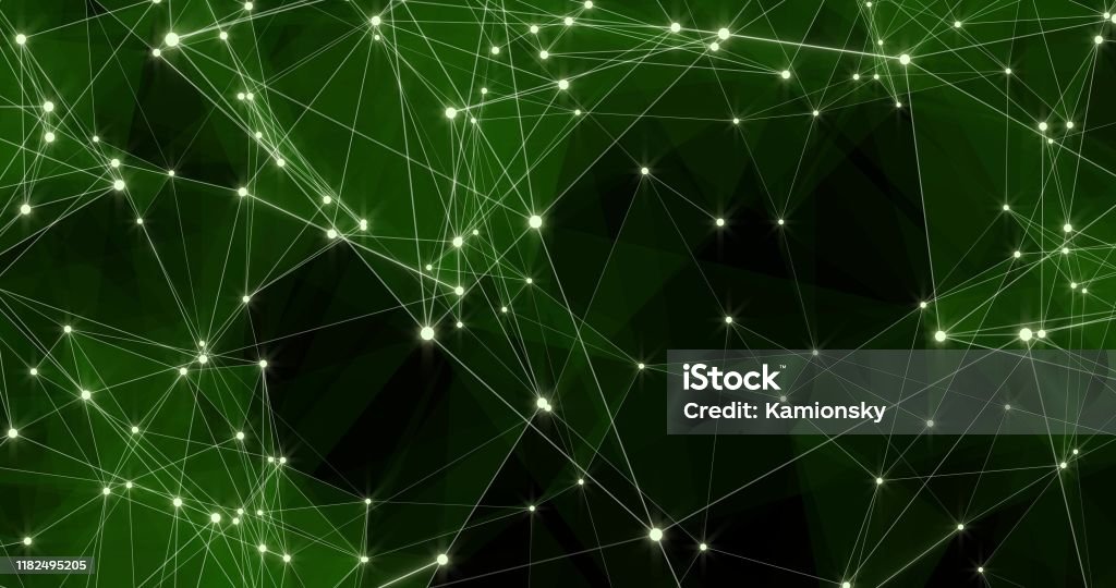 Latar Belakang Abstrak Dinamis Plexus Teknologi Futuristik Render 3d