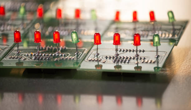 Free picture: green, light, emitting, diode, led, circuit, board