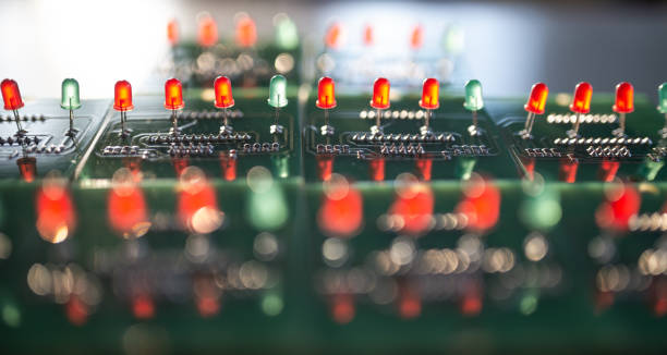 Free picture: green, light, emitting, diode, led, circuit, board