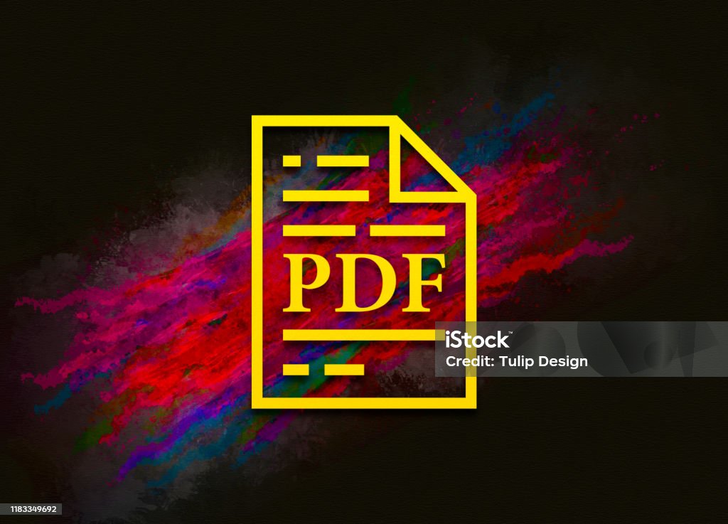 Pdf Document Page Icon Colorful Paint Abstract Background Brush Strokes ... Pdf Document Page Icon Colorful Paint Abstract Background Brush Strokes ...