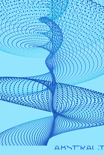 Gelombang Suara Visualisasi Big Data Array Dengan Partikel Dinamis