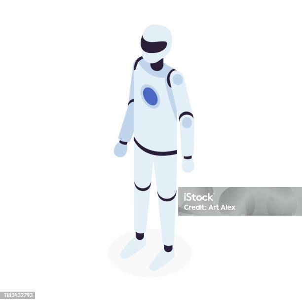 Robot Autonome Concept Dintelligence Artificielle Illustration De