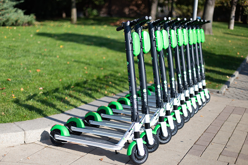Ride Share Scooter On Sofia Street Stock Photo - Download Image Now ... Ride Share Scooter On Sofia Street Stock Photo - Download Image Now ...