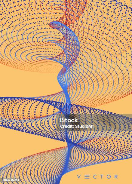Gelombang Suara Visualisasi Big Data Array Dengan Partikel Dinamis