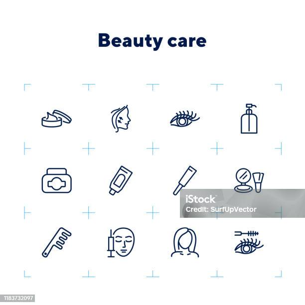 Beauty Care Line Icon Set Stock Illustration - Download Image Now ... Beauty Care Line Icon Set Stock Illustration - Download Image Now ...