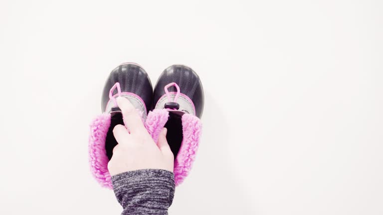 50 Girl Winter Boots Stock Videos And Royalty Free Footage Istock