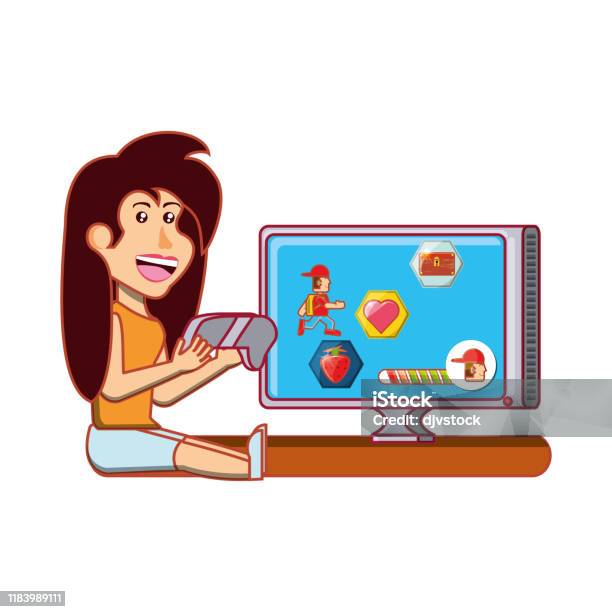 Gadis Bermain Karakter Avatar Video Game Ilustrasi Stok - Unduh Gambar ... Gadis Bermain Karakter Avatar Video Game Ilustrasi Stok - Unduh Gambar ...