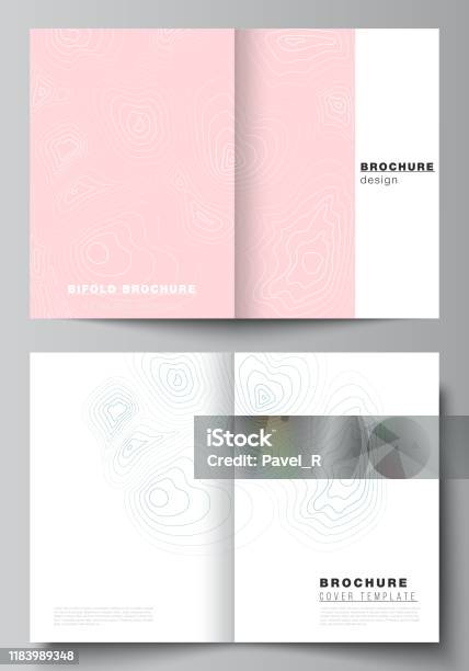 Tata Letak Vektor Dari Dua Templat Desain Mockup Sampul Modern Format