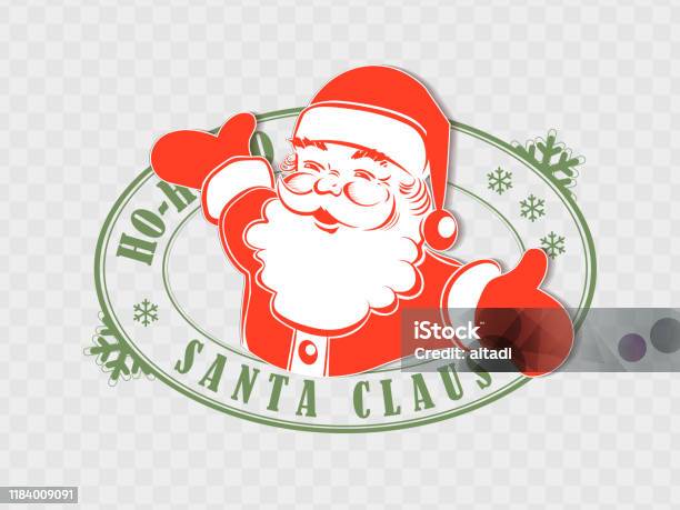Stempel Oval Natal Dengan Siluet Santa Claus Elemen Desain Ilustrasi ... Stempel Oval Natal Dengan Siluet Santa Claus Elemen Desain Ilustrasi ...