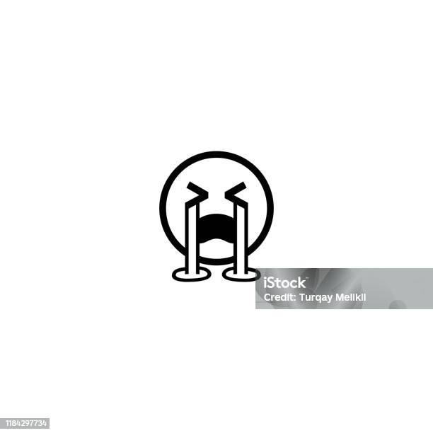 Icône De Vecteur Demoji De Visage Visage De Sourire Disolement Smiley