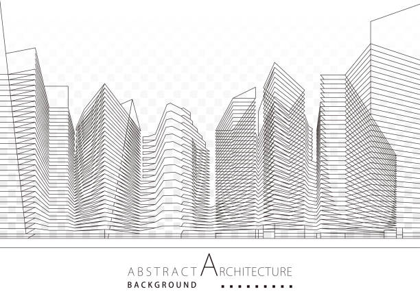 6 900 Structure Filaire Architecture Stock Illustrations Graphiques