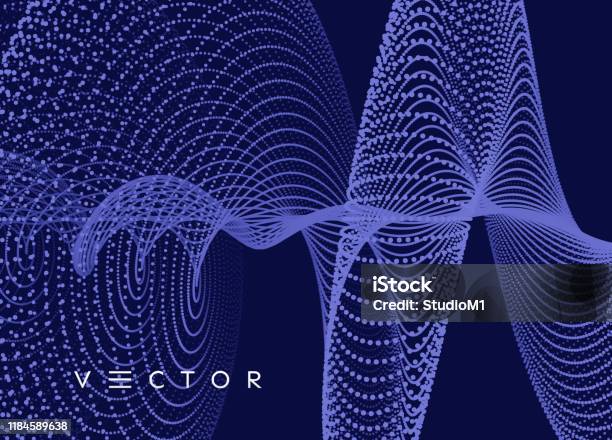 Gelombang Suara Visualisasi Big Data Array Dengan Partikel Dinamis