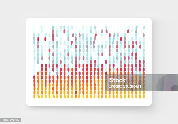 Visualisasi Grafik Big Data Ilustrasi Vektor Gerakan Proses Pengkodean