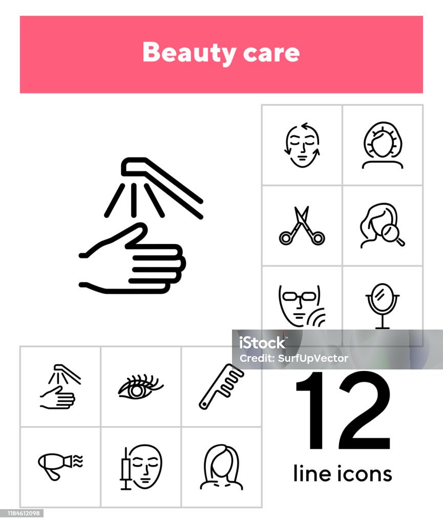 Beauty Care Line Icon Set Stock Illustration - Download Image Now ... Beauty Care Line Icon Set Stock Illustration - Download Image Now ...